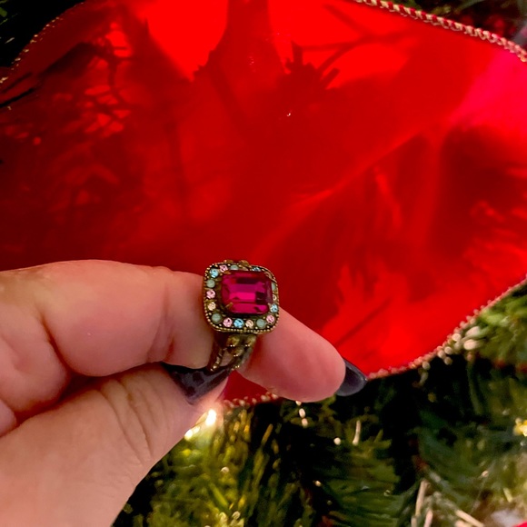 Sorelli | Jewelry | Sorrelli Pink Passion Ring With Antique Gold Tone ...